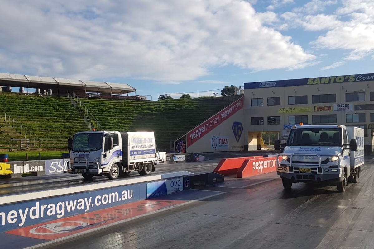 Road Sawing for Sydney Dragway Refurbishment